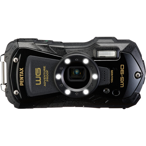 Pentax WG-90 Black Waterproof Camera | Diamonds Camera